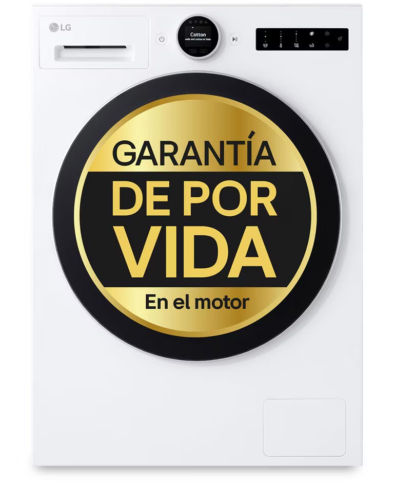 Lavadora LG F4X7513TWS - 13 kg, Clase A-40%, TurboWash, Blanca
