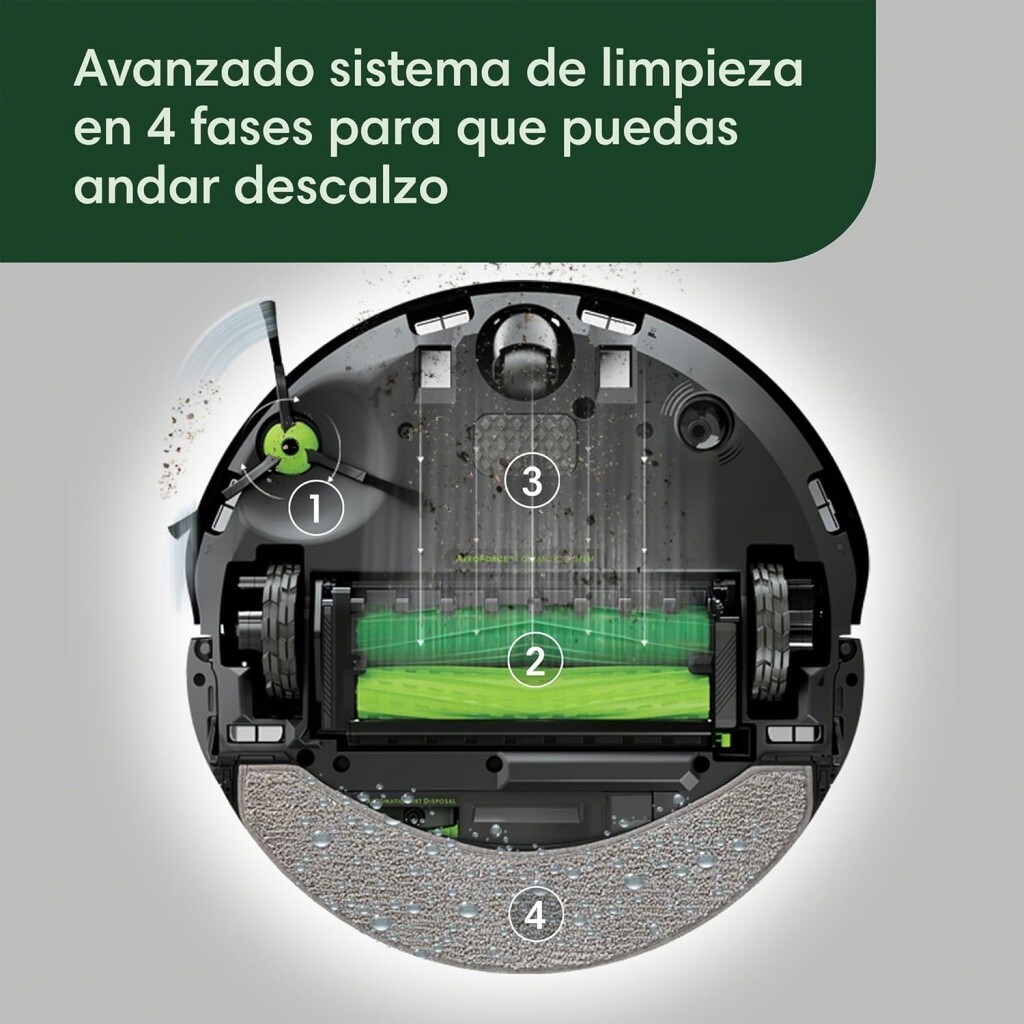 Aspirador Robot Roomba Combo 10 Max - Base Autowash, Autovaciado