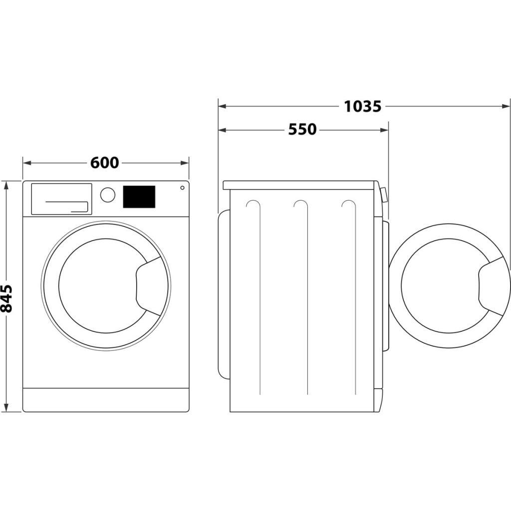 Lavadora Indesit IM864TIMESPT - Clase A, 10 Programas, Blanco
