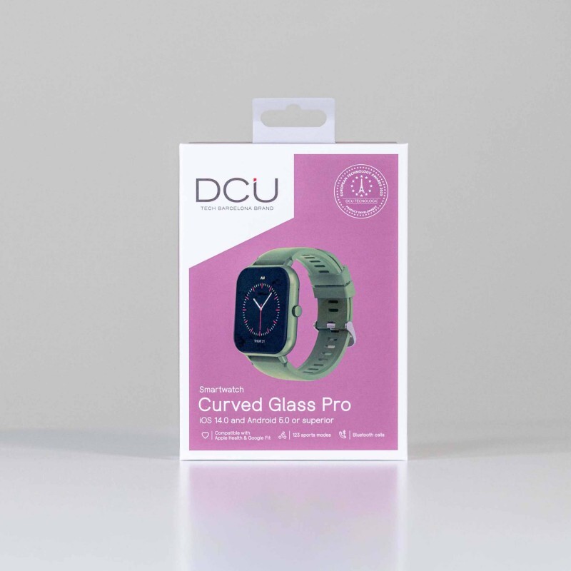 Smartwatch DCU Curved Glass Pro Verde - 1,83", llamadas Bluetooth ...
