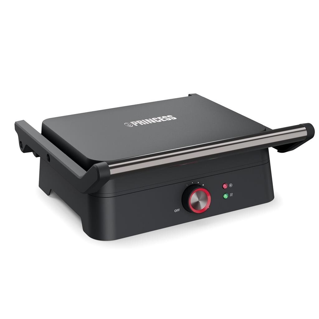 Grill Princess 112418 - 1800 W, 5x18 cm, Termostato Ajustable, Negro