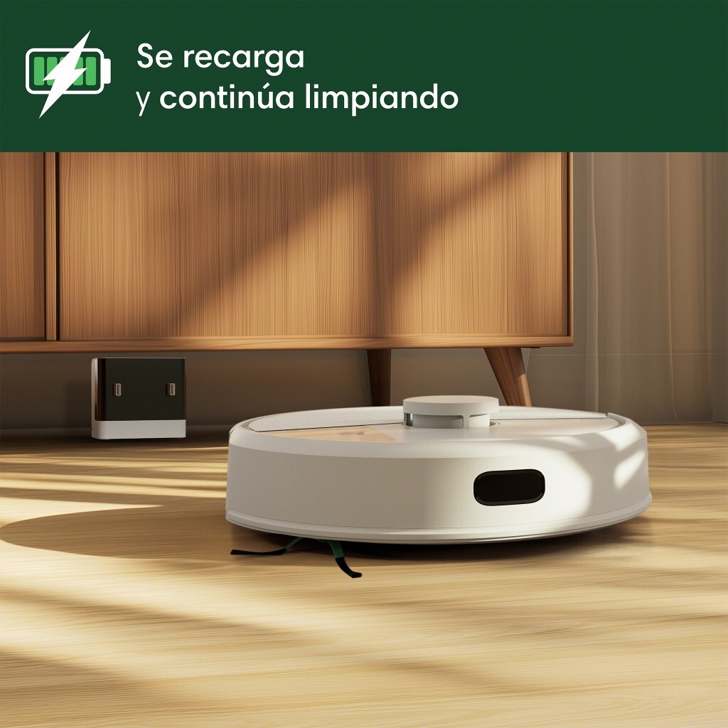 Aspirador Robot Roomba 105 Y311240 - Friega, 4 Potencias, Blanco